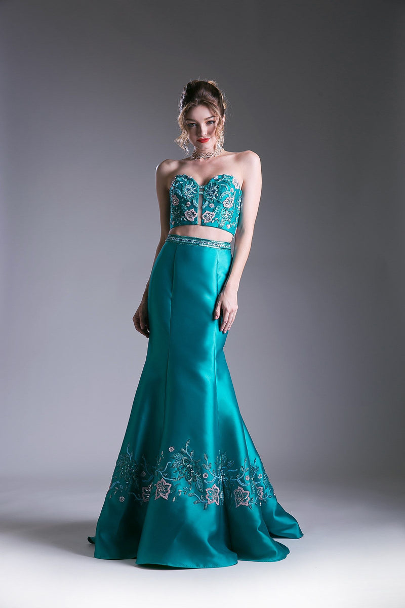 Ladivine - 62211 Satin Mermaid Gown – YDG