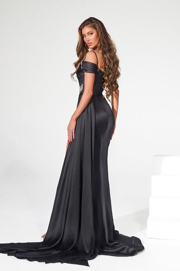 Portia And Scarlett Square Neckline Off Shoulder Prom Dress PS23046 – YDG