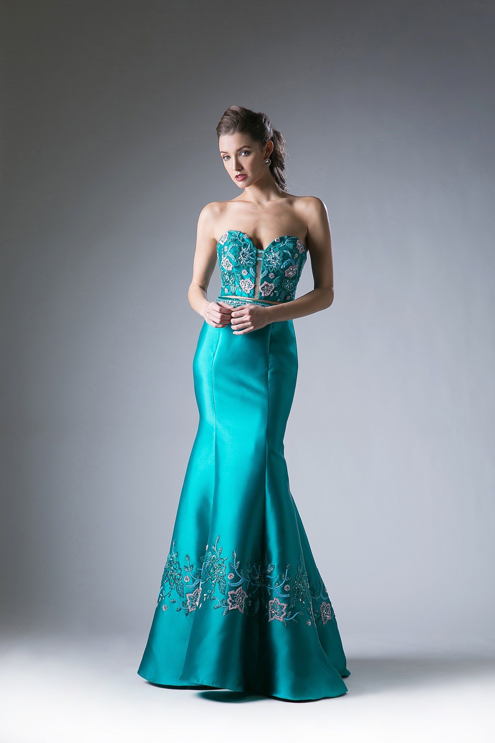 Ladivine - 62211 Satin Mermaid Gown – YDG